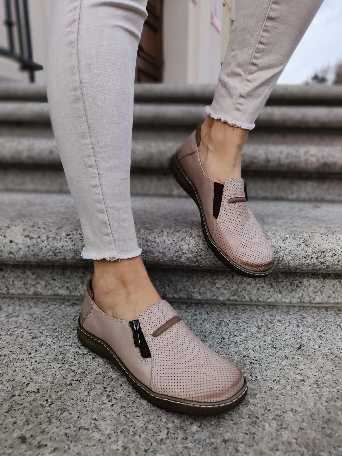 Monax Beżowe Półbuty Skórzane Polski Produkt Ajd - Ceny i opinie - Ceneo.pl