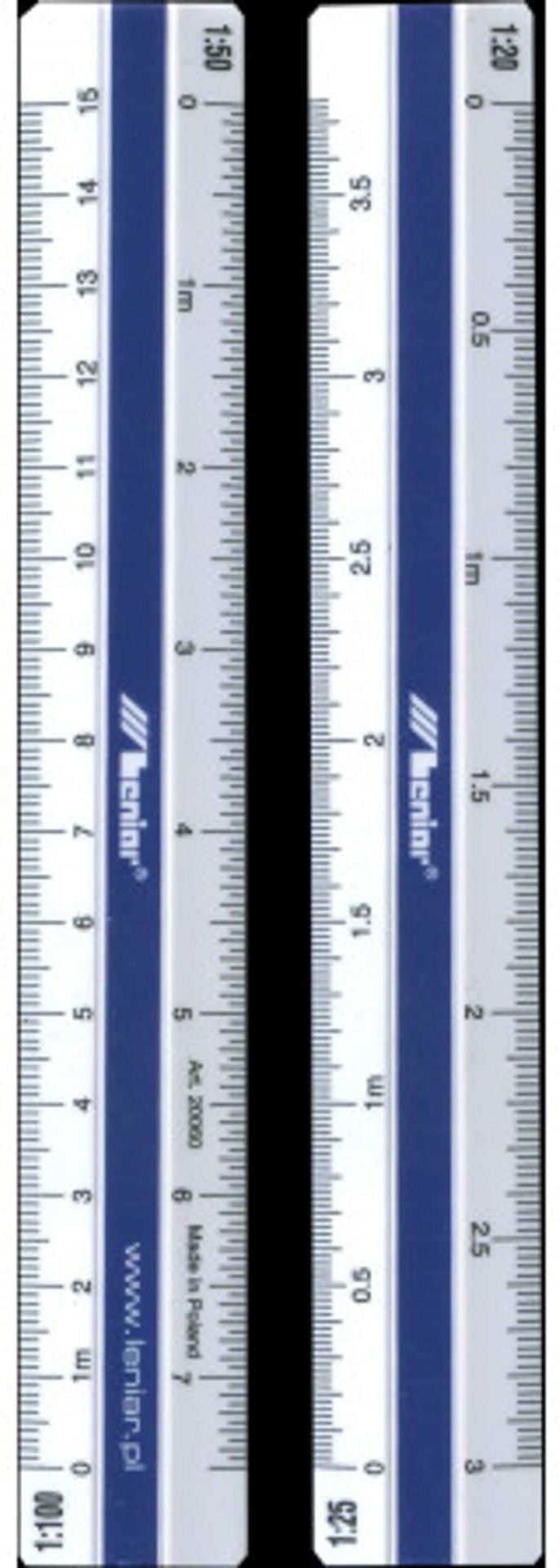 Leniar Linijka Tr.Skalówka Nr6 20006 1:500,1000,1250,1500,2000,2500 ...