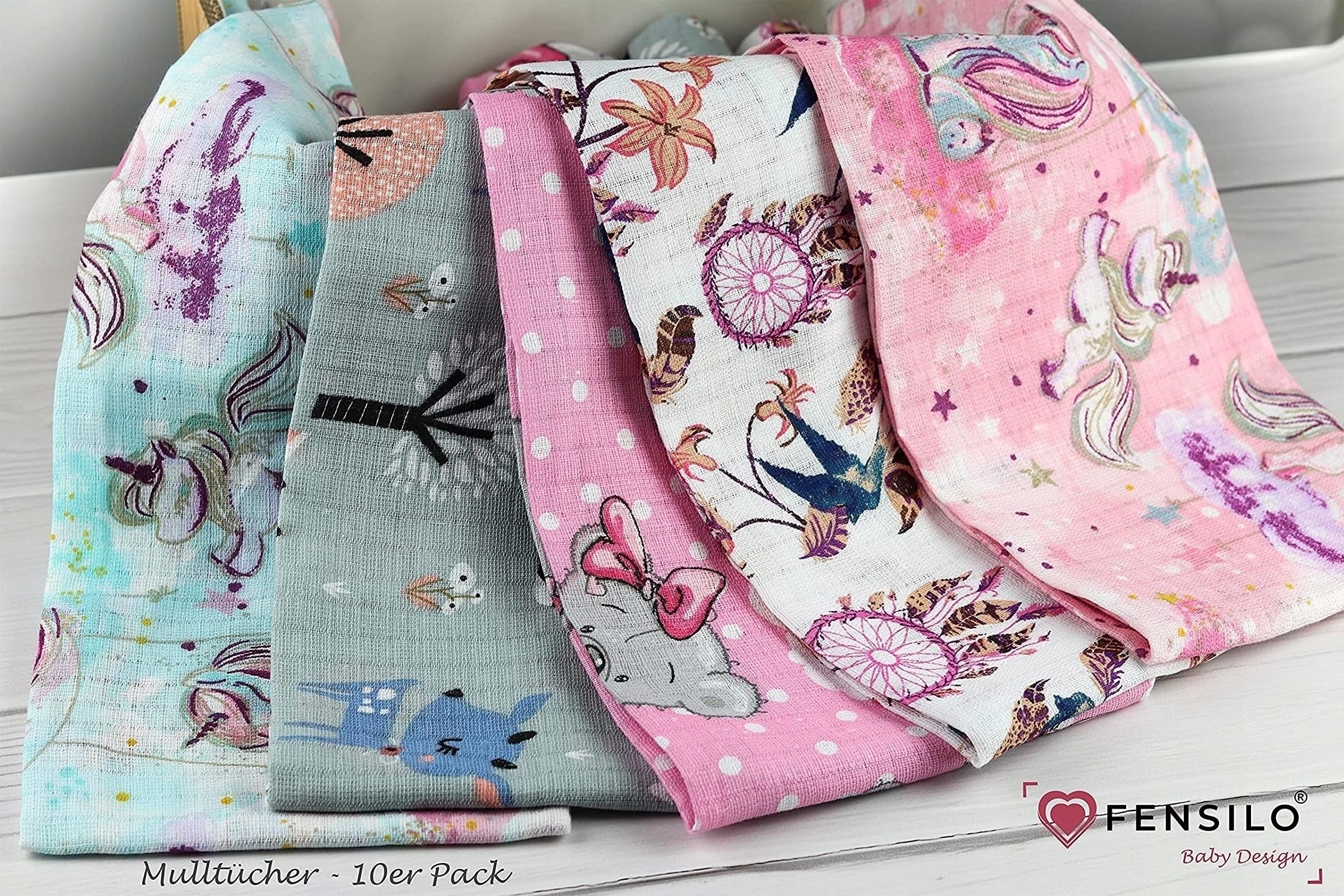 Fensilo Pieluchy Muślinowe Ręczniki 70X80 10Pack - Ceny i opinie - Ceneo.pl