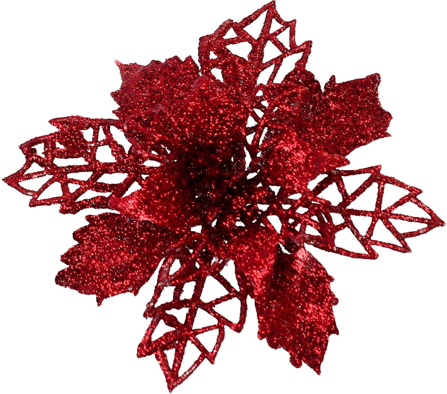 Gwiazda Betlejemska, Poinsecja na choinkę, stroik świąteczny 4 szt ...