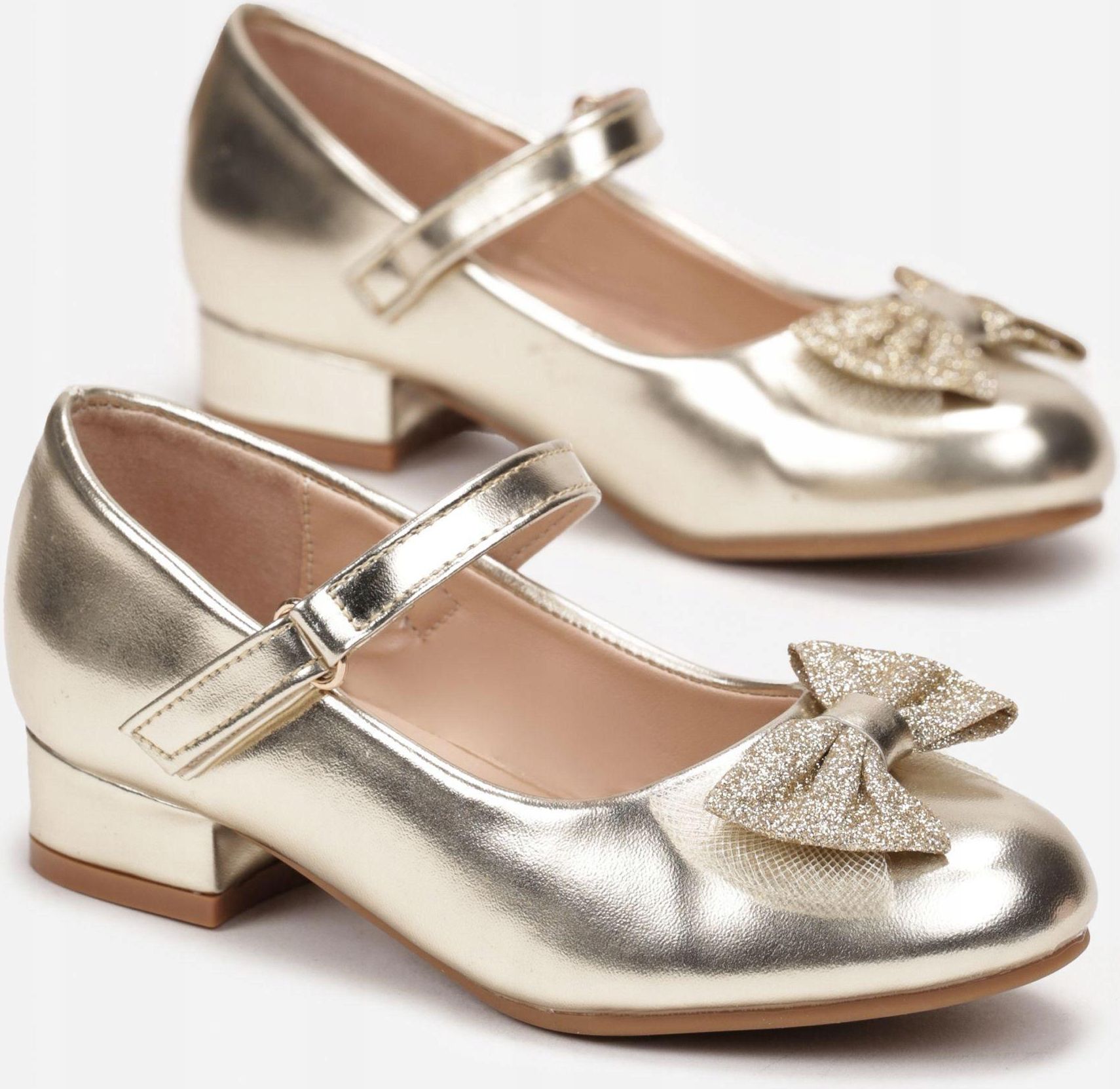 Born2Be Złote Balerinki 25 Lakierowana ekoskóra - Ceny i opinie - Ceneo.pl