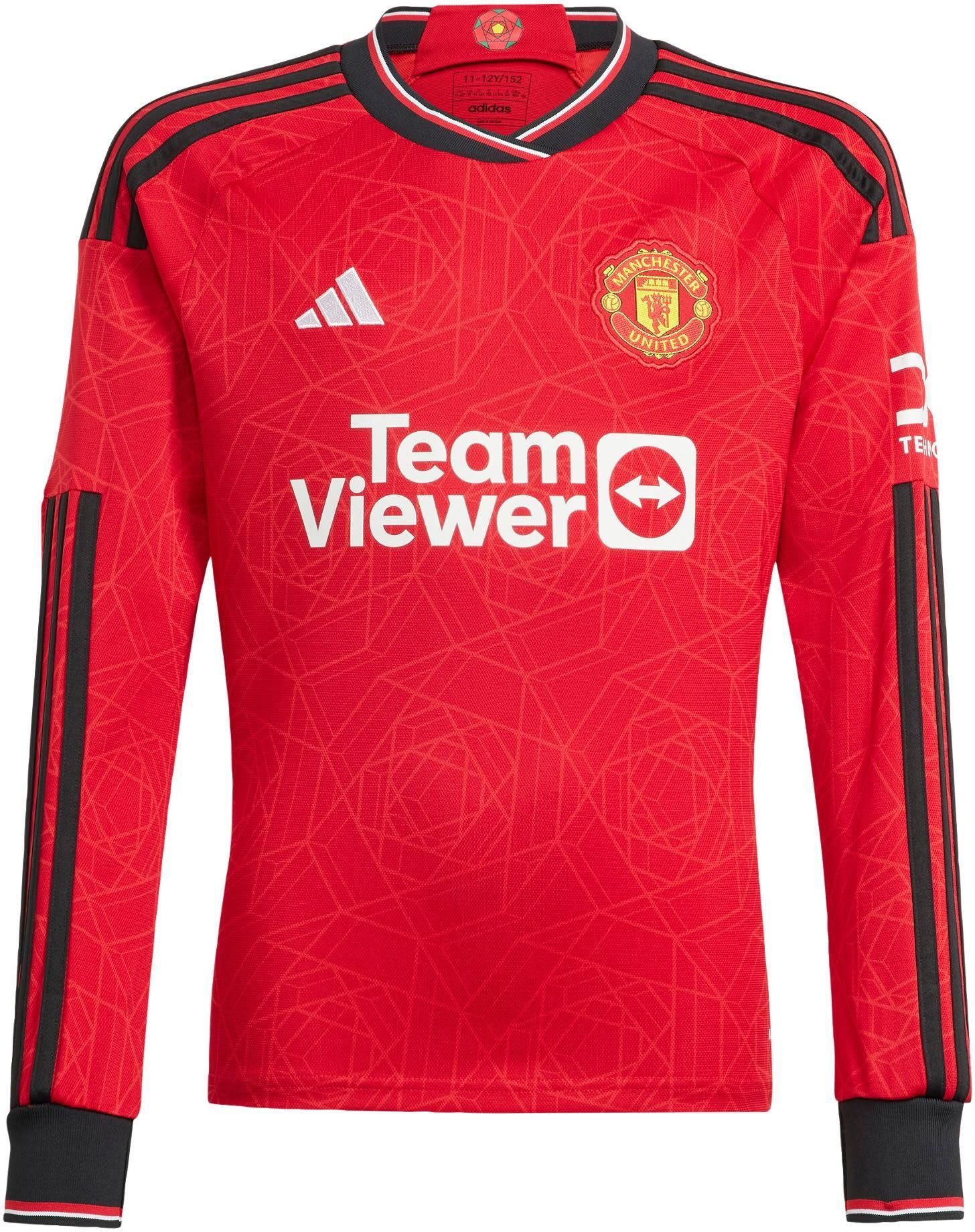 Koszulka Manchester United 23/24 Long Sleeve Home Kids - Ceny i opinie ...