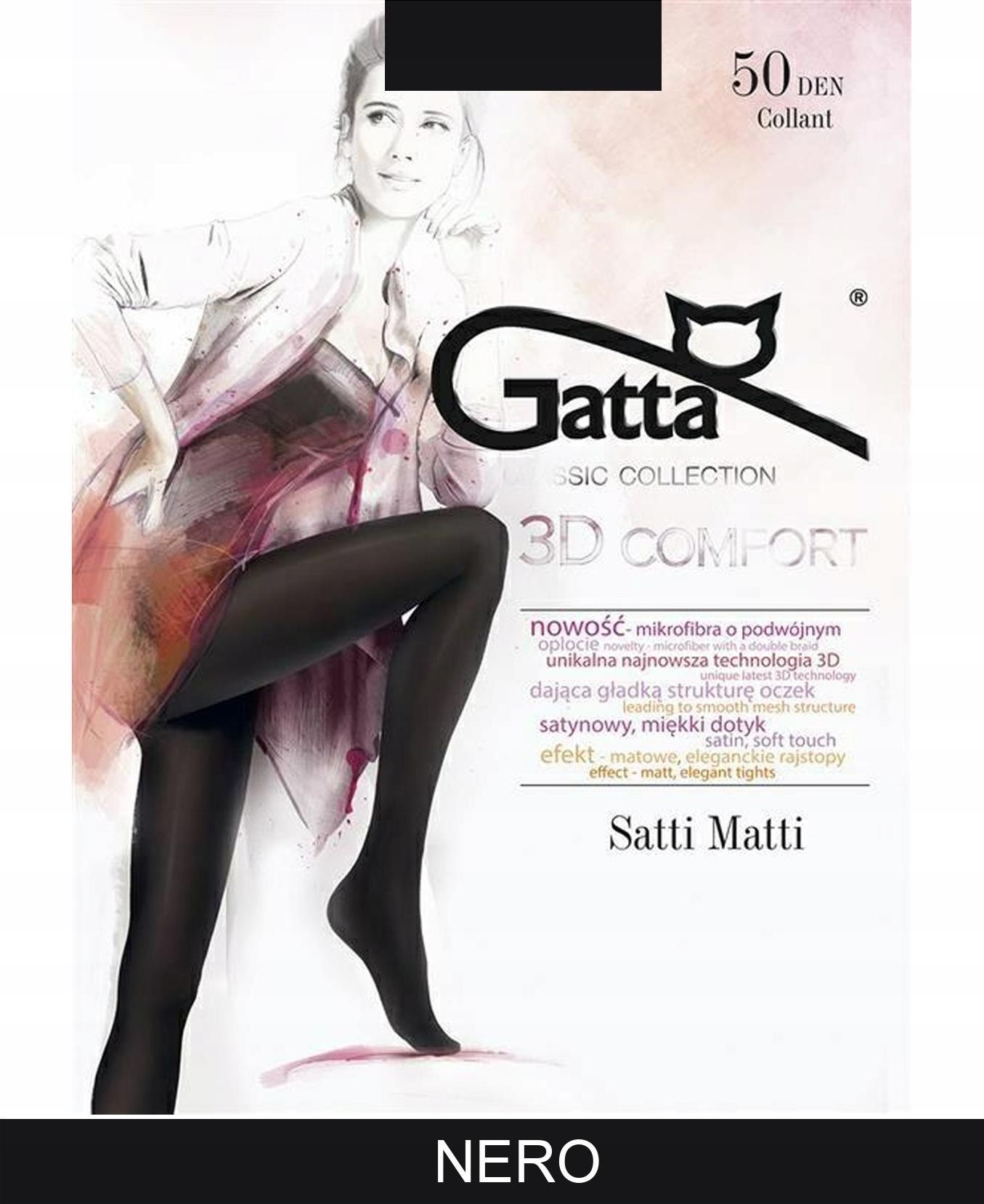 GATTA SATTI MATTI 50 Rajstopy dam. 4-L / Nero - Ceny i opinie - Ceneo.pl