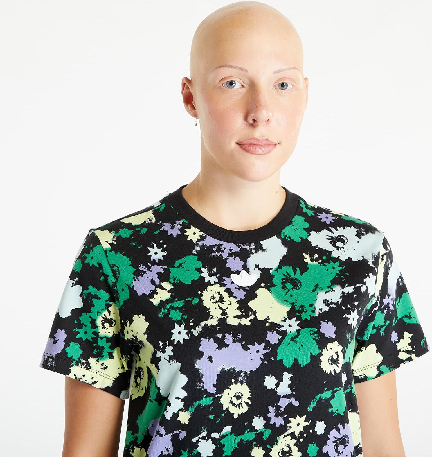 Adidas Originals Floral Loose Short Sleeve Tee Multicolor - Ceny i ...
