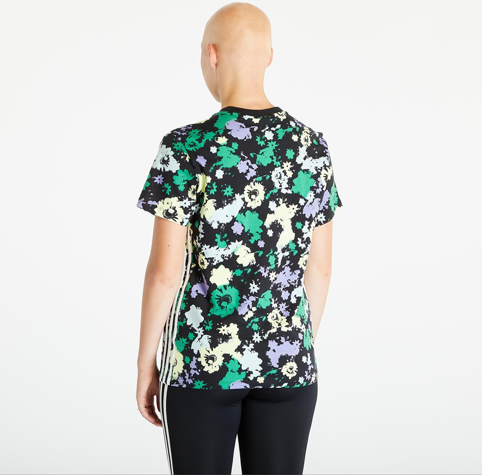 Adidas Originals Floral Loose Short Sleeve Tee Multicolor - Ceny i ...