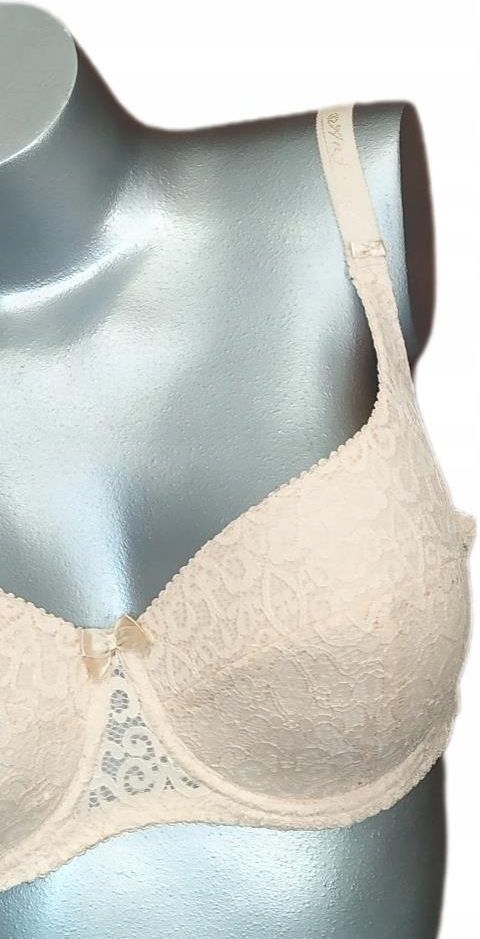 Balkonetka z fiszbiną Anfen 75F beżowy stanik biustonosz - Ceny i opinie - Ceneo.pl