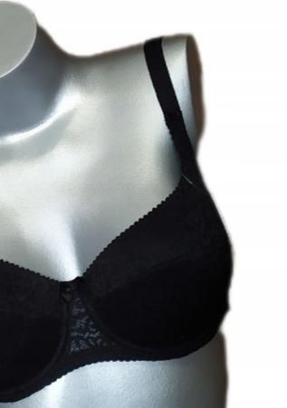 Balkonetka z fiszbiną Anfen 80E czarny stanik biustonosz - Ceny i opinie - Ceneo.pl