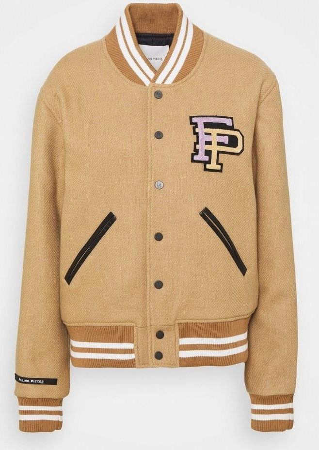 Filing Pieces Varsity Jacket Sand Męska Kurtka Przejściowa S - Ceny i ...