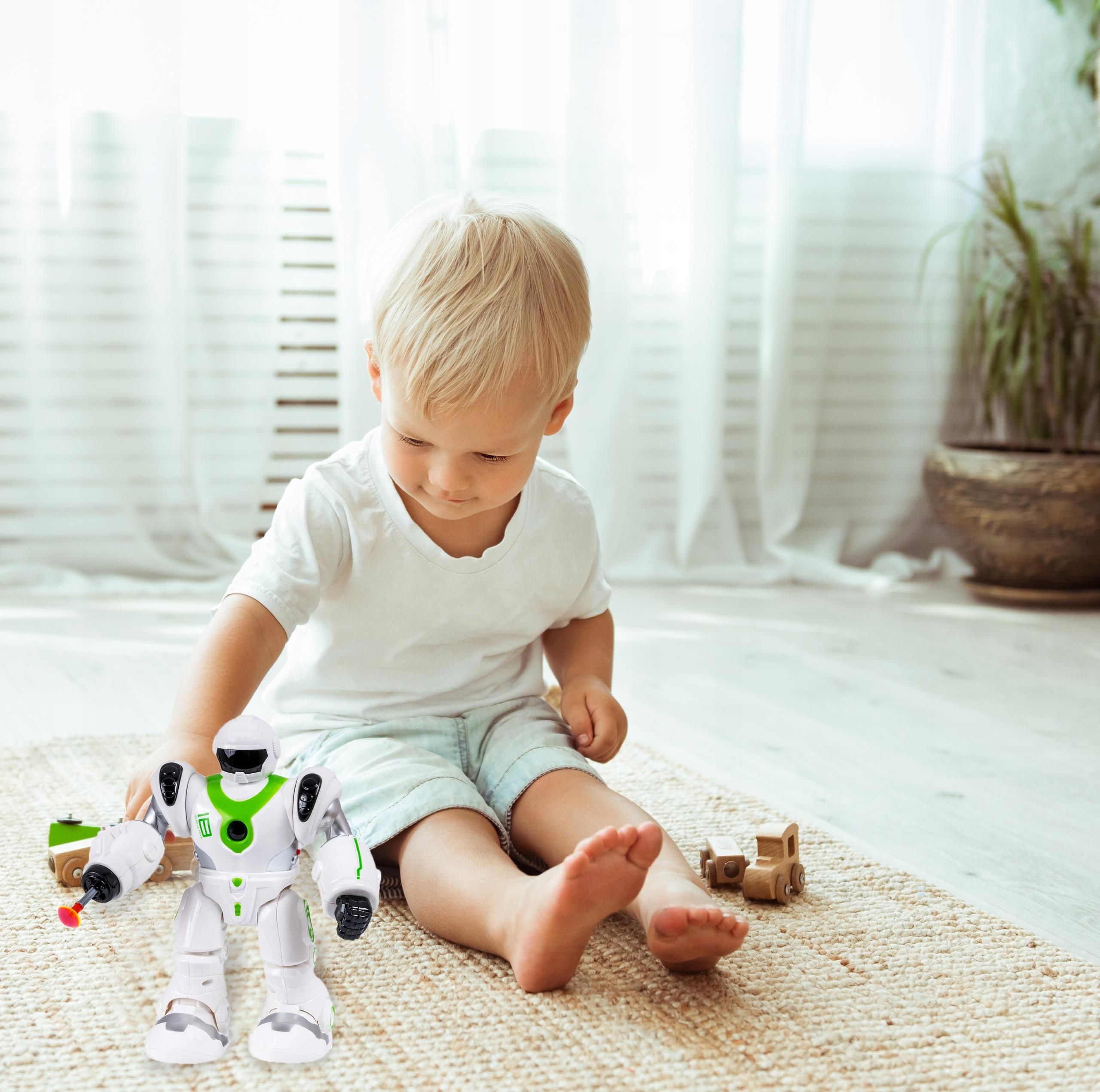 Smily Play Robot Interaktywny Chodzi Strzela Świeci Dźwięk Niebieski ...