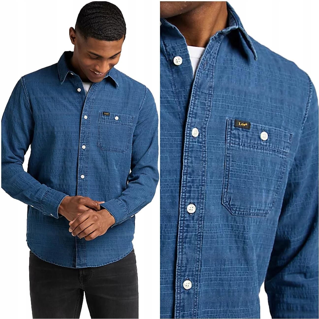 Lee Leesure Shirt Męska Koszula Logo Kieszonka 4XL - Ceny i opinie ...