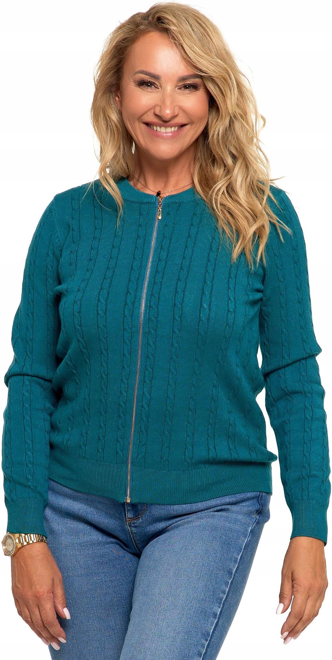 Rozpinany Sweter Damski Dzianinowy Z Wiskozą Krótki Modny Moraj XXL - Ceny i opinie - Ceneo.pl