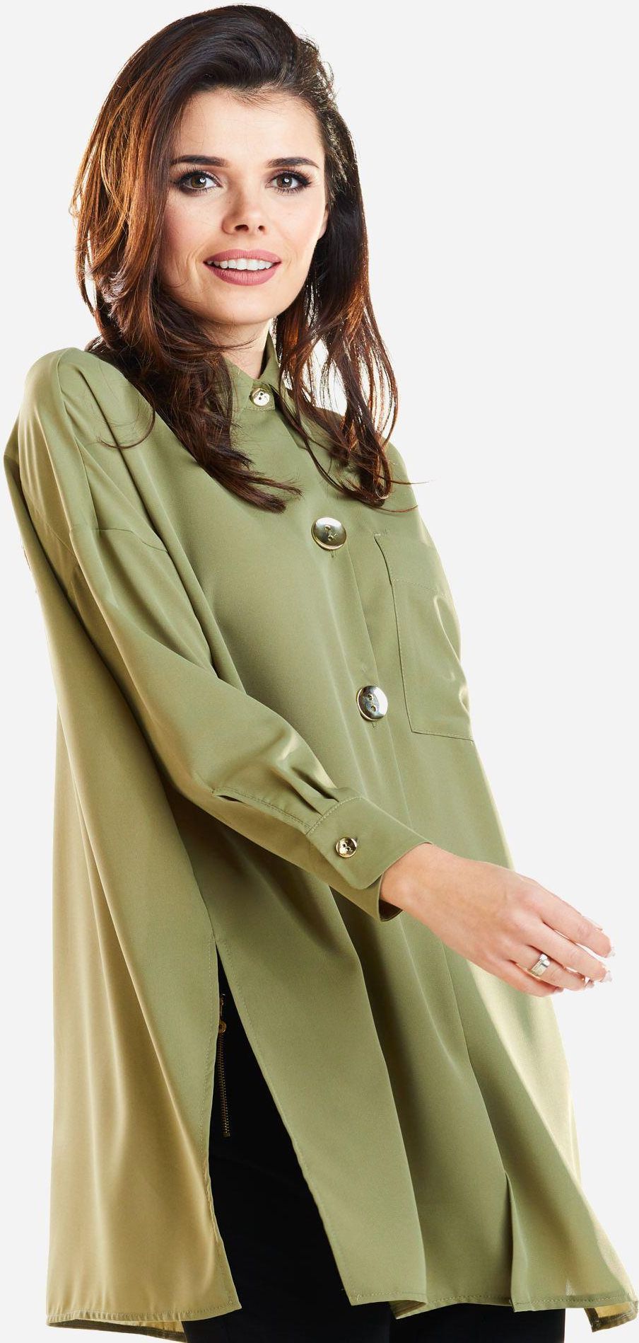 Koszula Awama A263 106708 L-XL Khaki (5902360536036) - Ceny i opinie - Ceneo.pl