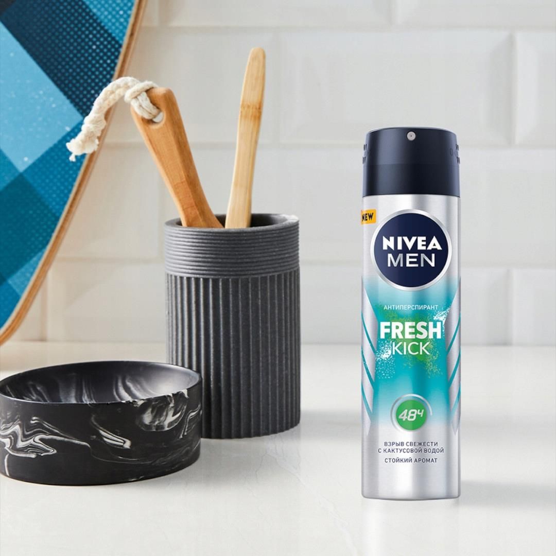 Nivea Men Fresh Kick Antyperspirant Męski 200ml - Opinie i ceny na Ceneo.pl