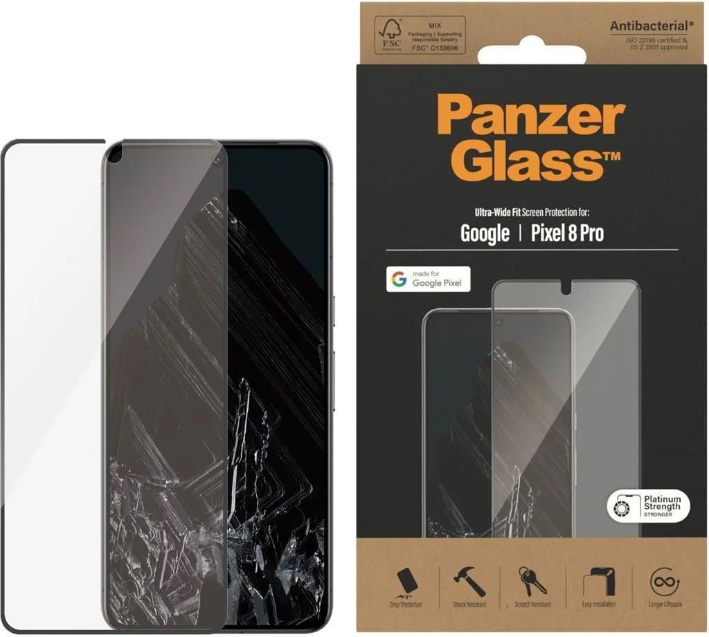 Panzerglass Screen Protector Google Pixel 8 Pro Ultra Wide Fit W ...