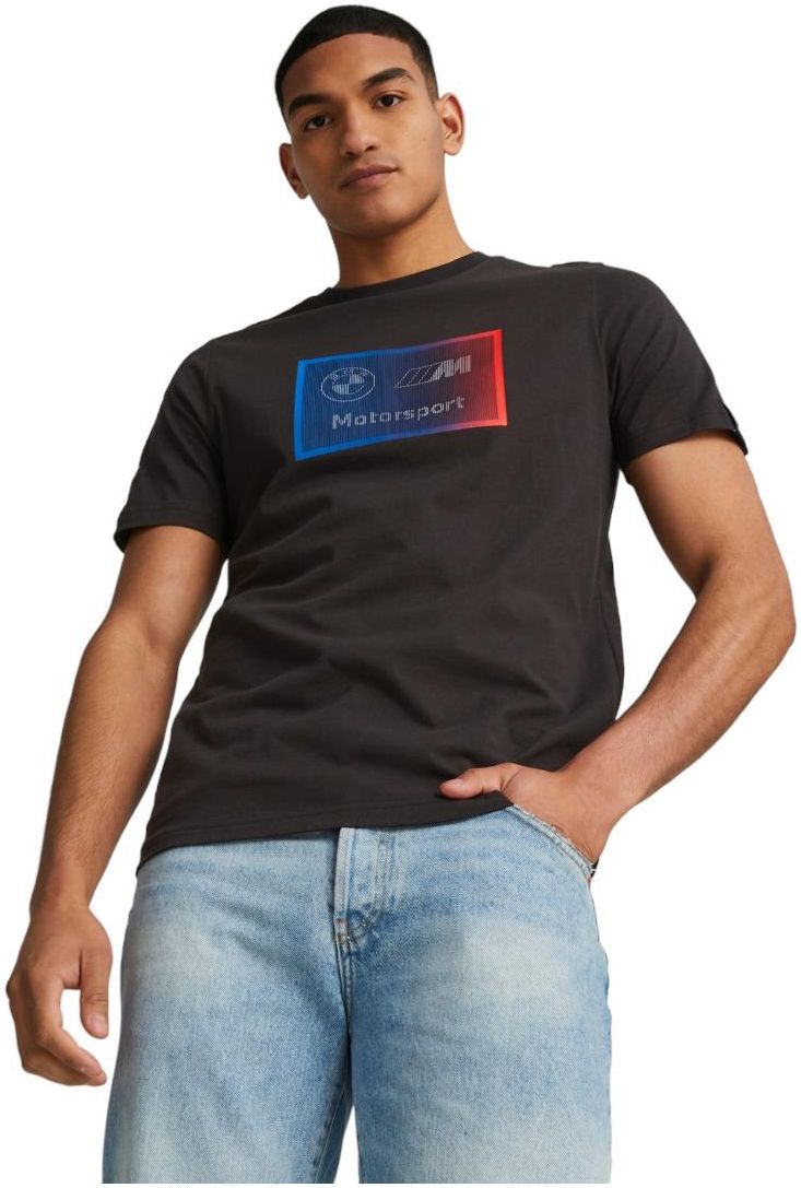 PUMA KOSZULKA MĘSKA T-SHIRT BMW MMS LOGO TEE+ CZARNA 621298 01 Rozmiar ...