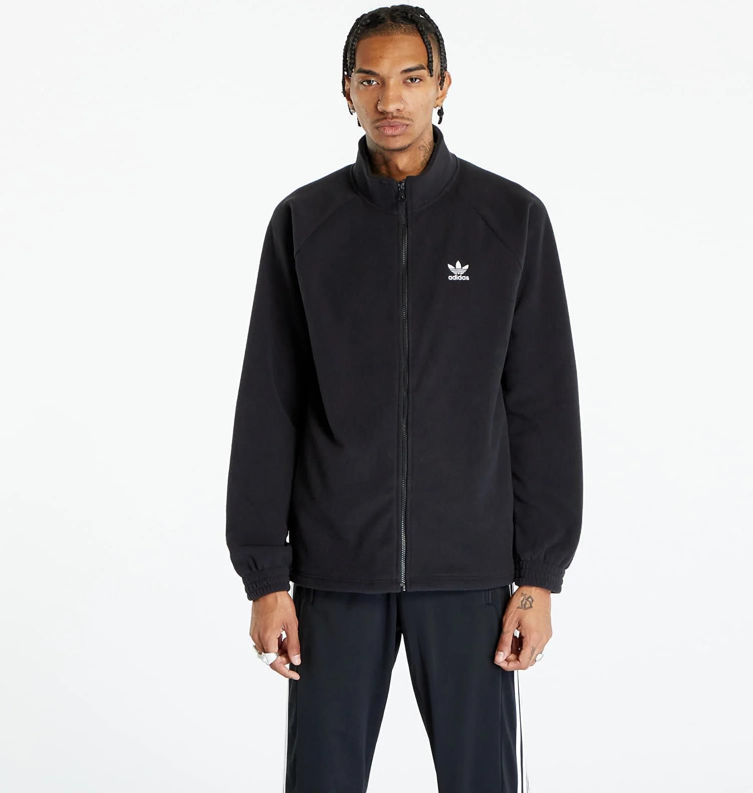 Adidas Originals Trefoil Teddy Fleece Jacket Black - Ceny i opinie ...