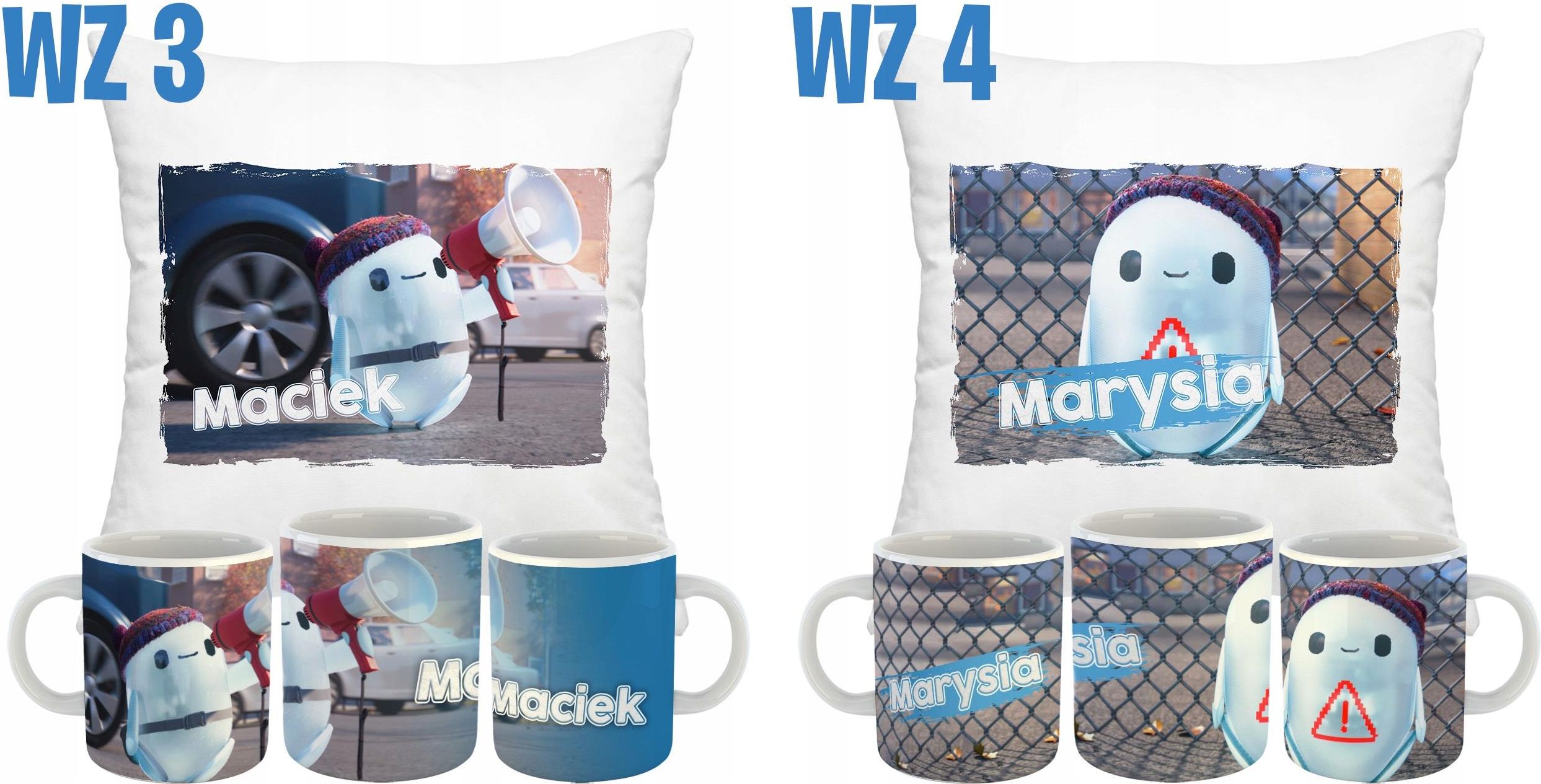 Wyczaruj Prezent Zestaw Poduszka Kubek Ron Usterka Twoje Imię Prezent ...