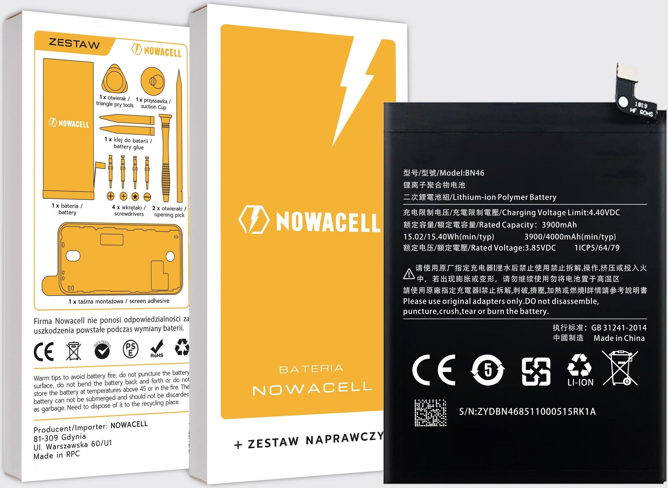 Bateria Bateria Bn46 Note 8 7 Świeża - Opinie i ceny na Ceneo.pl