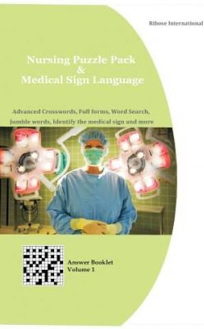 Nursing Puzzle Pack & Medical Sign Language (Answer Booklet): Advanced ...