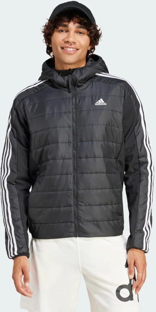 Adidas Essentials 3-Stripes Insulated Hooded Hybrid Jacket IN7195 ...