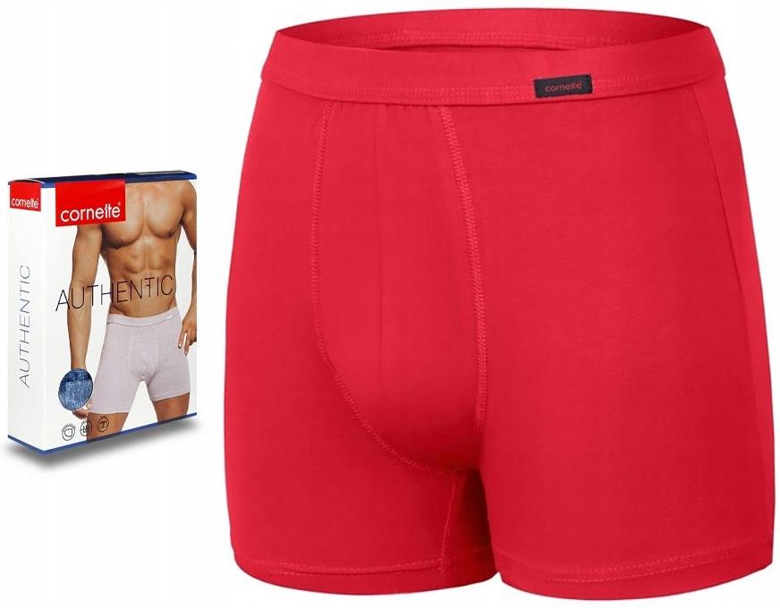 Bokserki Cornette Authentic Boxer czerwony L - Ceny i opinie - Ceneo.pl