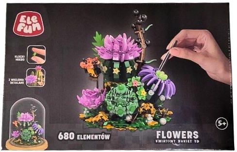 Elefun Klocki Kwiatowy Bukiet 3D 680El. - ceny i opinie - Ceneo.pl