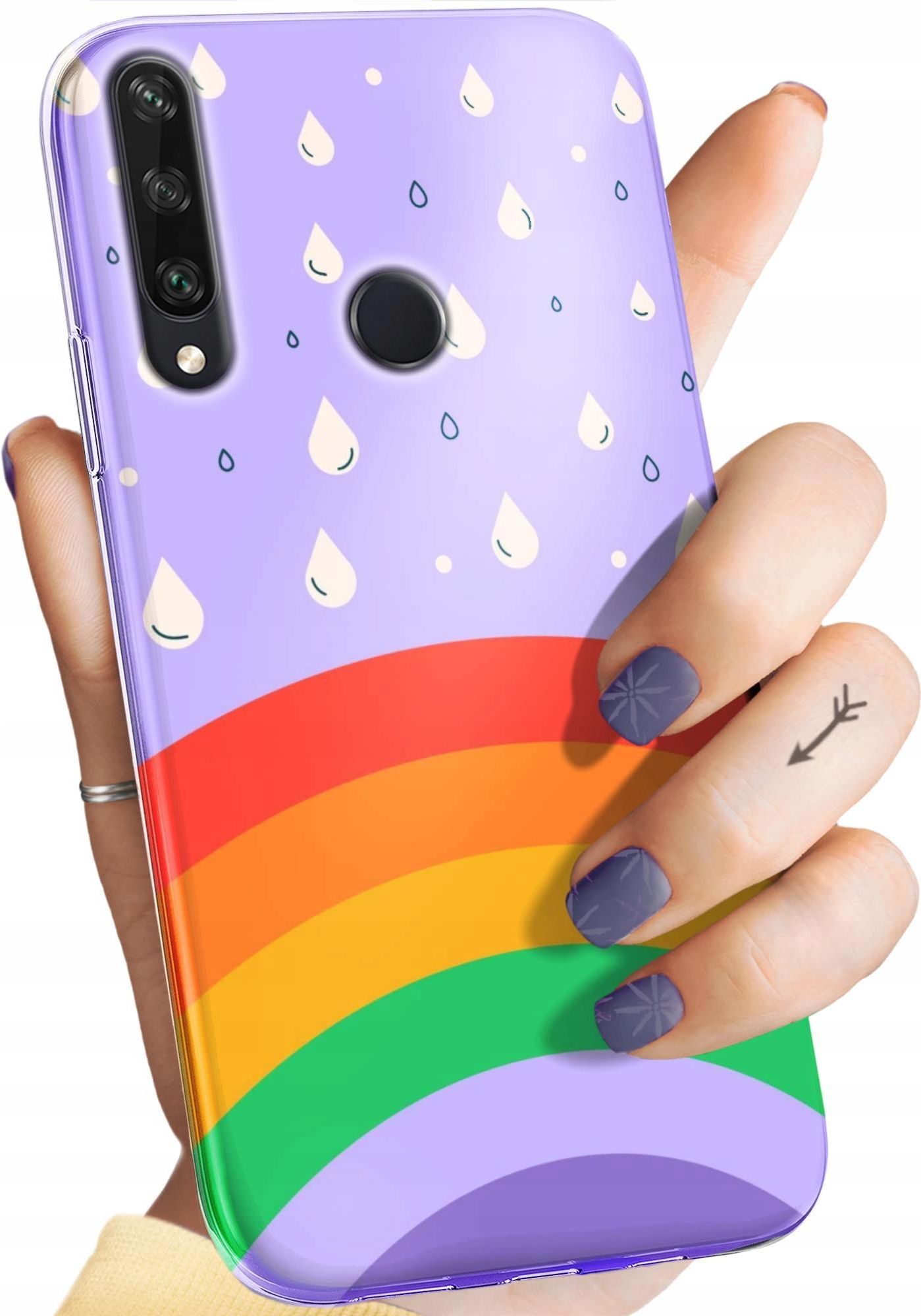 Hello Case Etui Do Huawei Y6P Tęcza Rainbow Obudowa Pokrowiec - Etui na ...