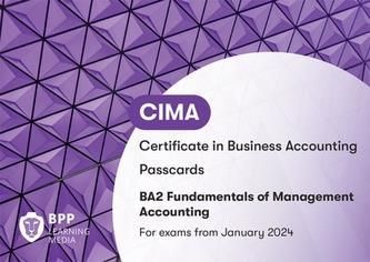 CIMA BA2 Fundamentals of Management Accounting BPP Learning Media ...