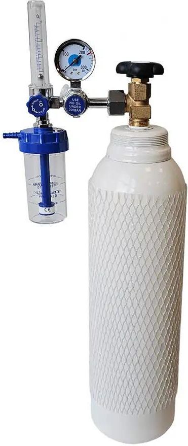 Butla 5L Tlen medyczny O2 200bar/325bar + Reduktor Tlen medyczny O2 z ...