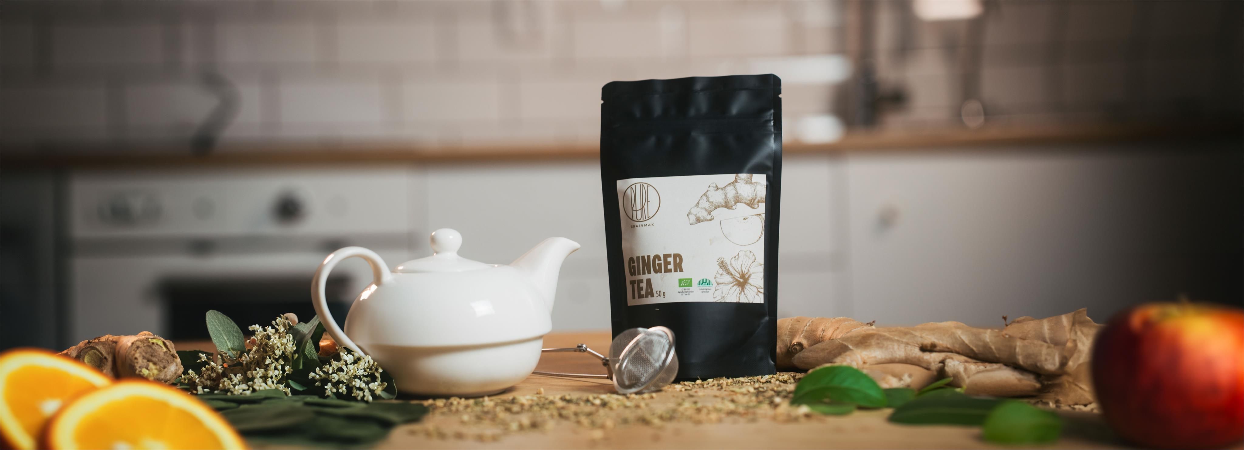 Brainmax Pure Ginger Tea Herbata Imbirowa Bio 50g - Ceny i opinie ...