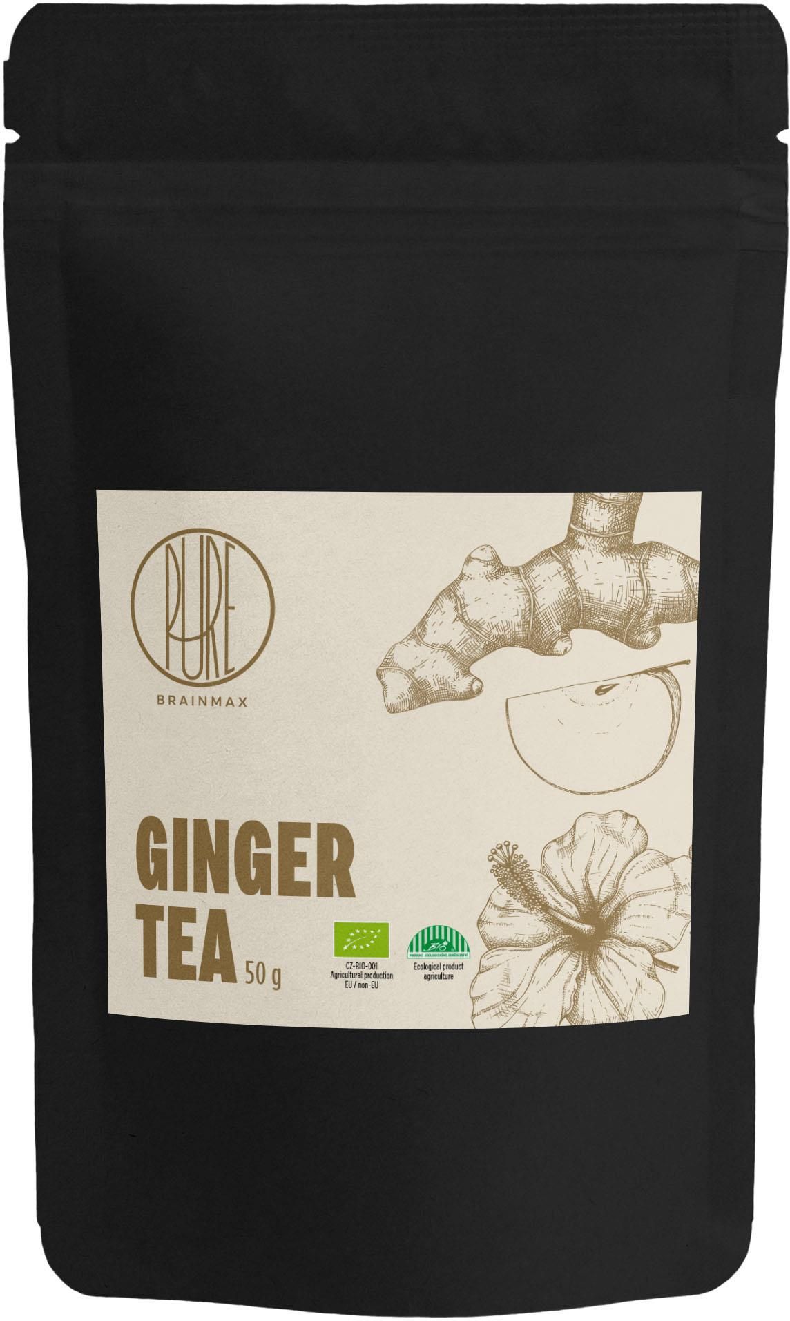 Brainmax Pure Ginger Tea Herbata Imbirowa Bio 50g - Ceny i opinie ...