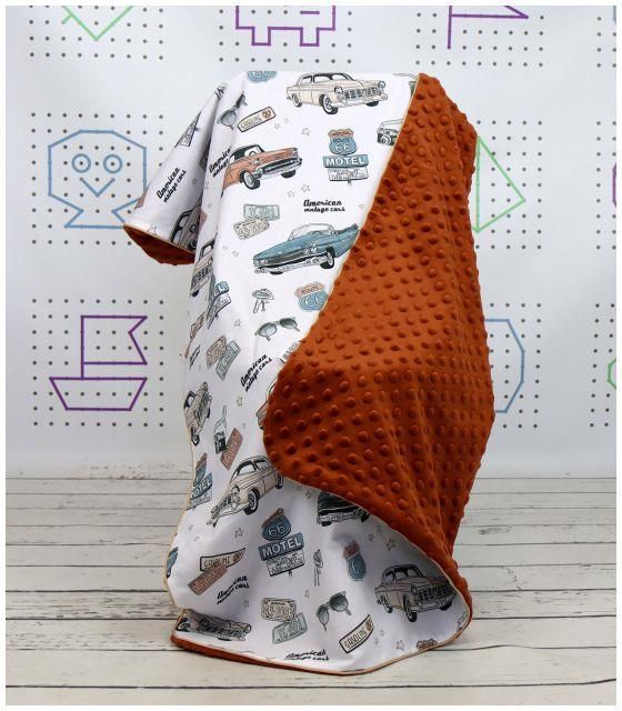 Nuva American Car Kocyk Minky Personalizowany 75x100 Z Wypełnieniem ...