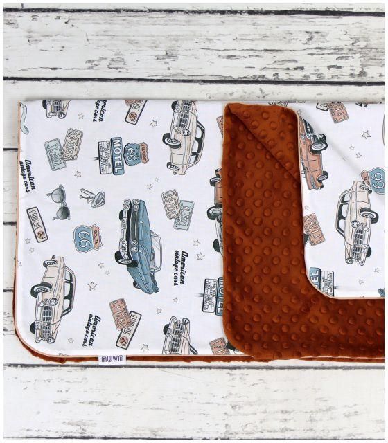 Nuva American Car Kocyk Minky Personalizowany 75x100 Z Wypełnieniem ...