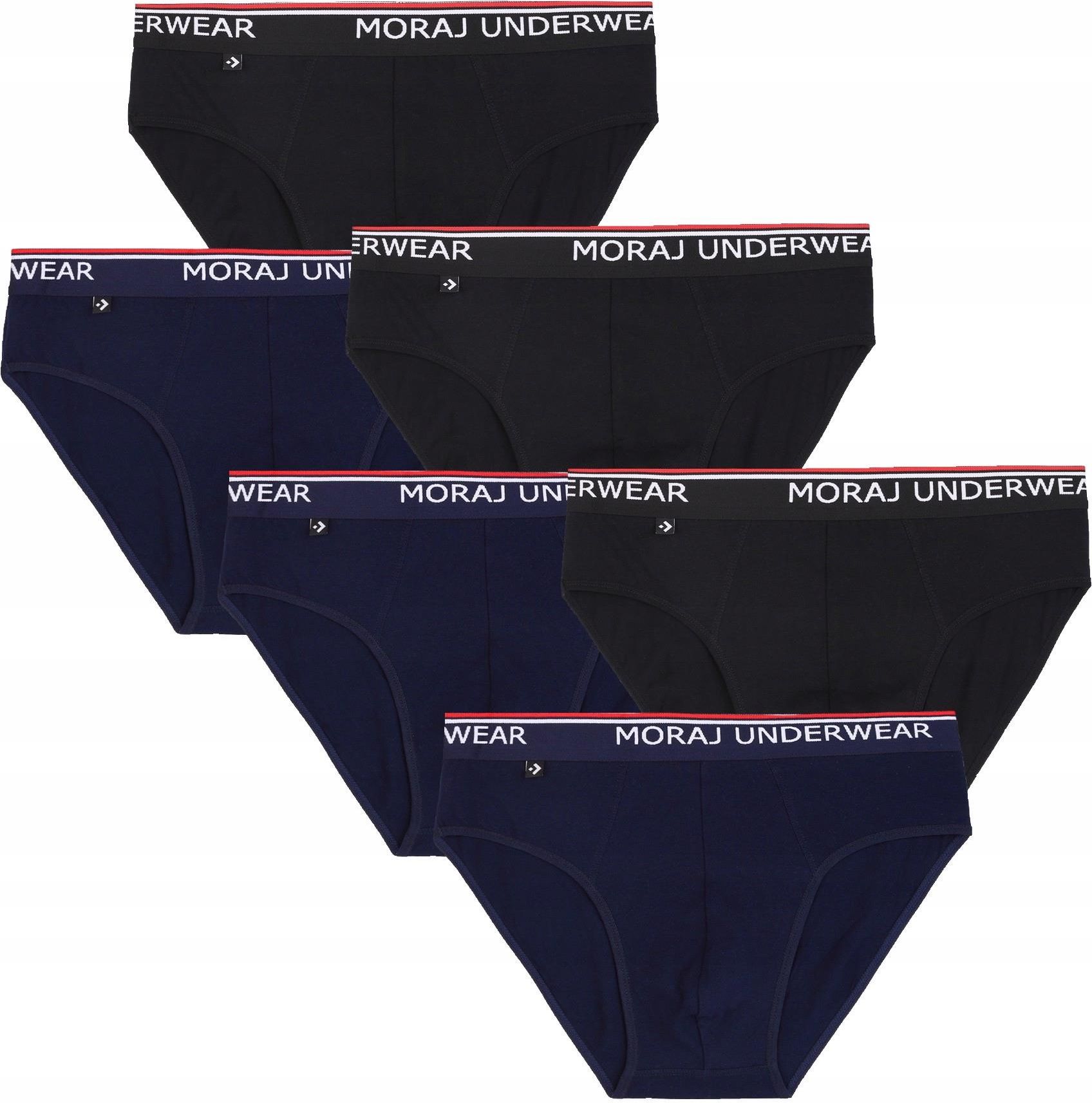 Majtki Slipy Męskie Bawełna Z Gumką W Pasie Klasyczne Zestaw Moraj 6 ...