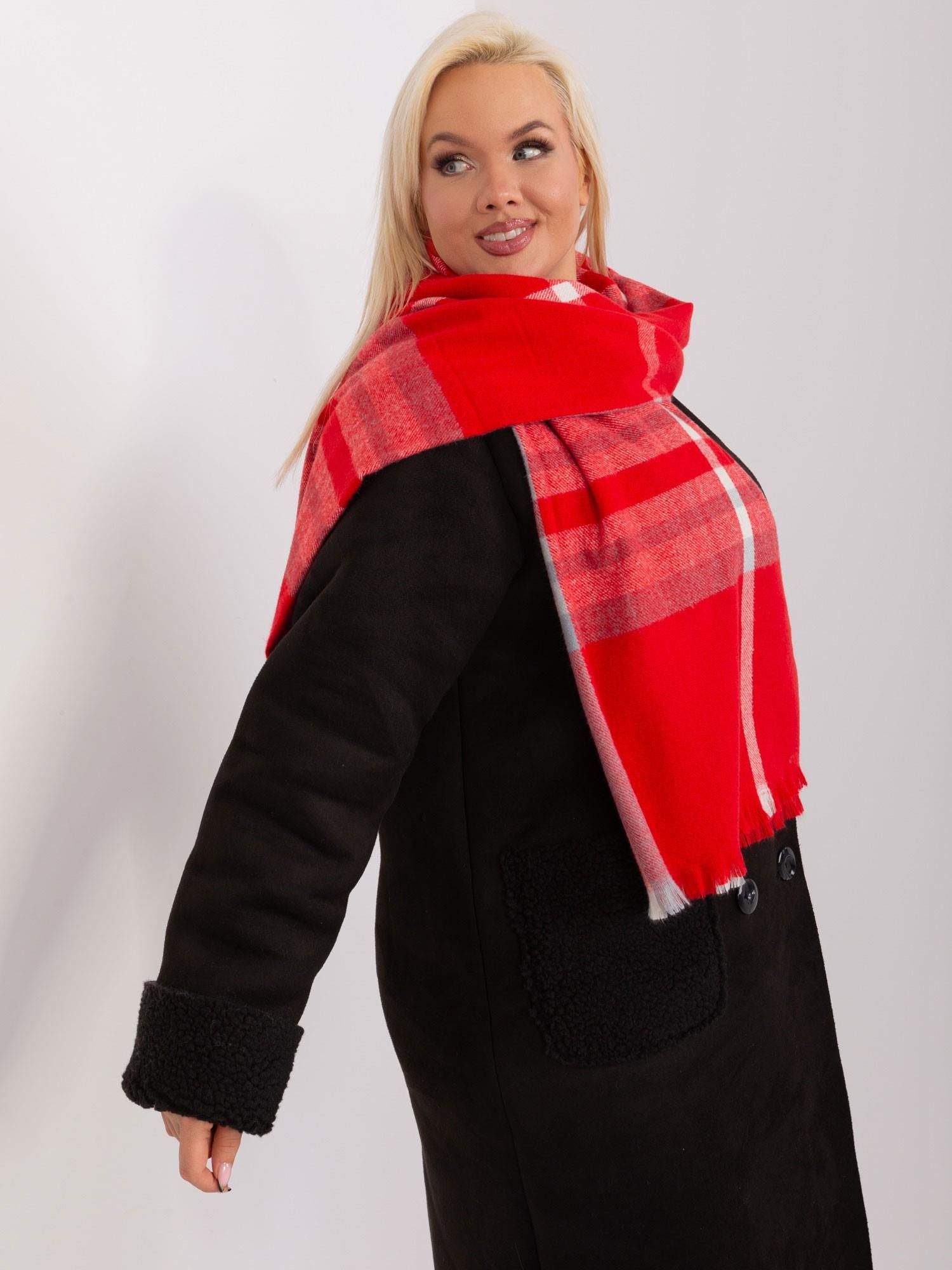 Szalik-AT-SZ-23125-1.26-czerwony : Kolor - Czerwony, Rozmiar - ONE SIZE ...