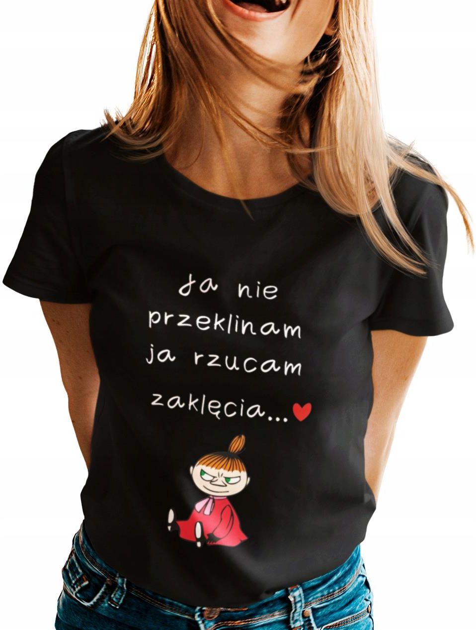 Koszulka Mała MI Damska Modna Z Modnym Nadrukiem - Ceny i opinie - Ceneo.pl