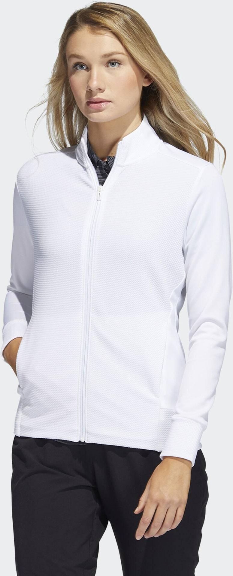 Adidas Textured Full Zip Jacket Białe - Ceny i opinie - Ceneo.pl