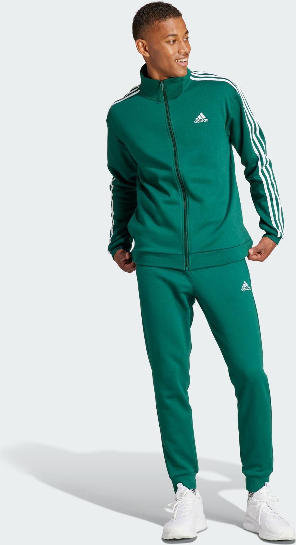 Adidas Dres Basic 3 Stripes Fleece Zielone - Ceny i opinie - Ceneo.pl
