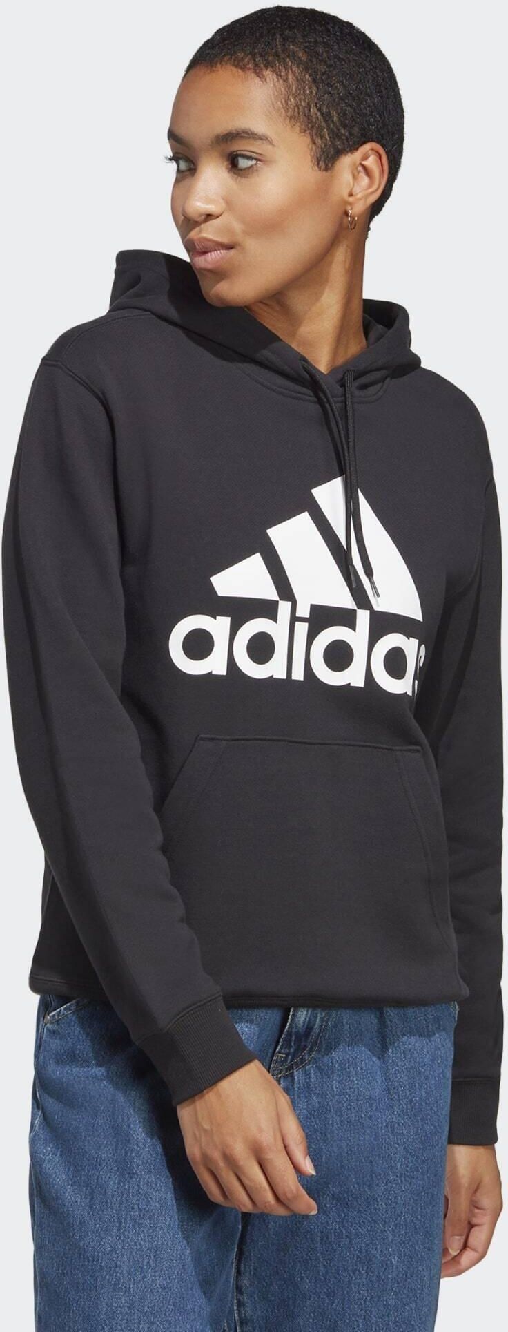 Adidas Essentials Big Logo Regular French Terry Hoodie Białe - Ceny i ...
