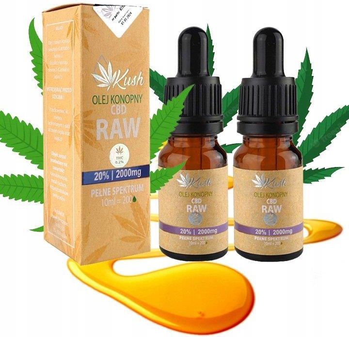 Preparat medycyny naturalnej Kush Cbd Olejek Konopny Raw 20% 4000 Mg ...