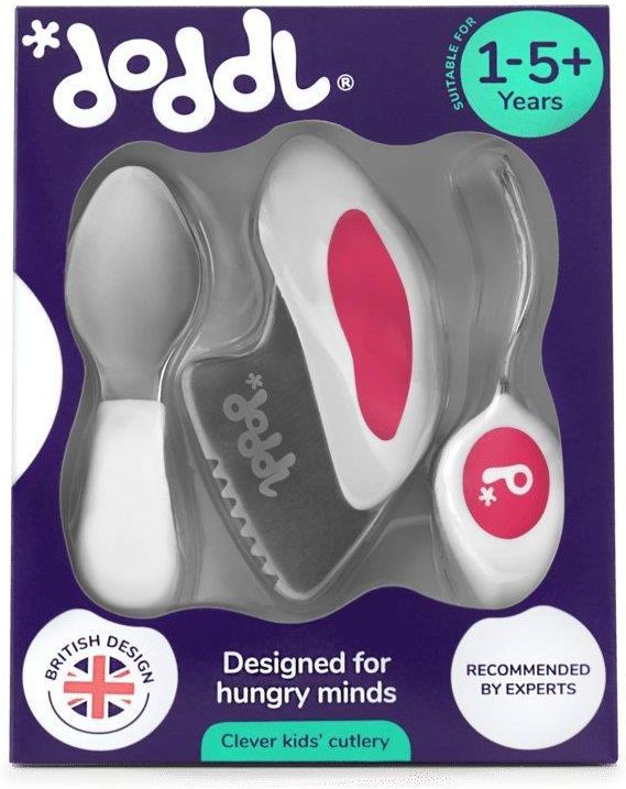 Doddl Zestaw 3 Sztućców Kolor Różowy - Ceny i opinie - Ceneo.pl