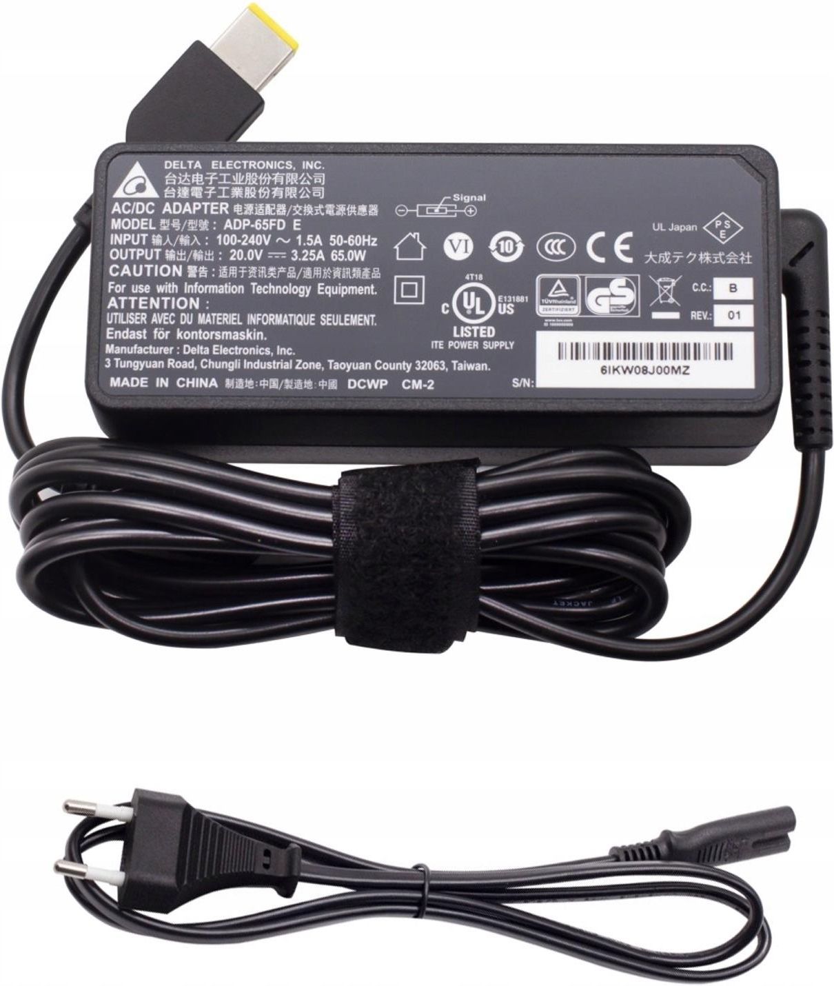 Zasilacz do laptopa Delta do Lenovo 00PC757 65W Slim Tip ...