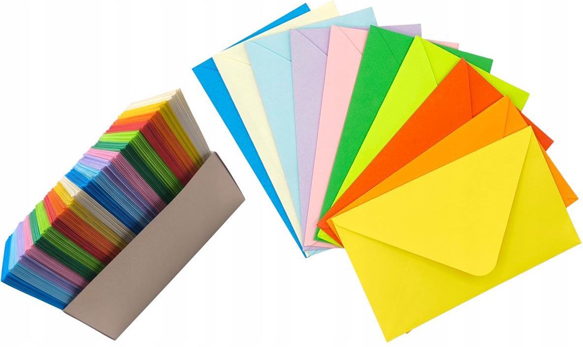 Polmak Koperty Kolorowe Mini 110X75 (100Szt) Mix Pol-Mak - Ceny i ...