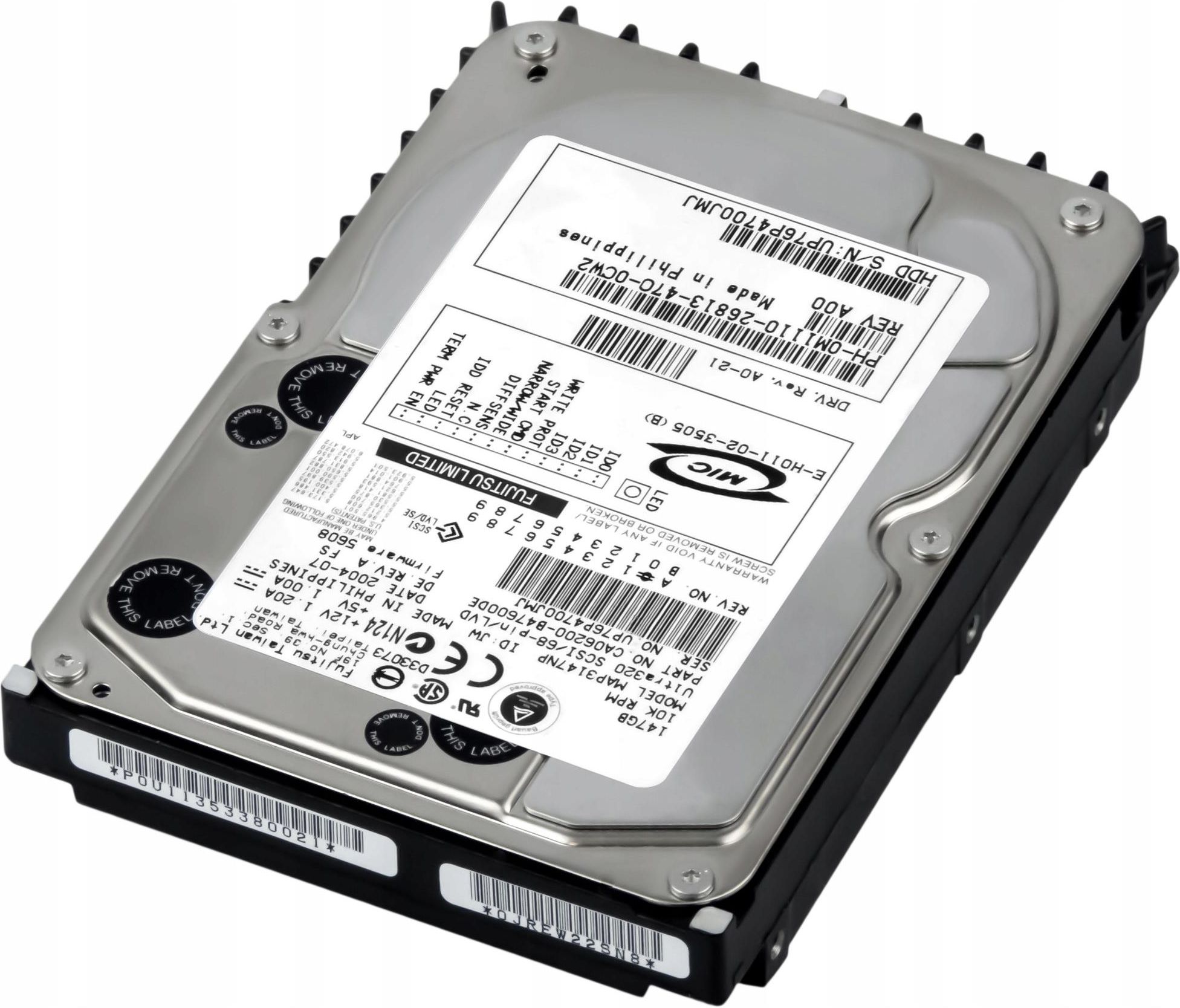 Dysk serwerowy Dell 147GB 10K 8MB Scsi U320 3.5' MAP3147NP (0M1110 ...