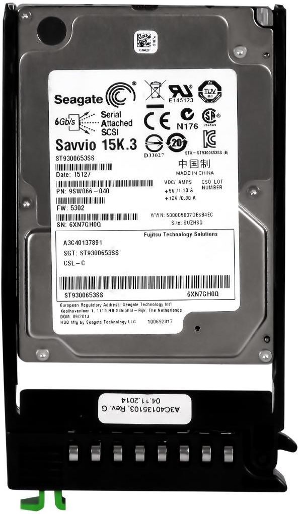 Dysk serwerowy Fujitsu 300GB 15K SAS-2 ST9300653SS (A3C40137891 ...