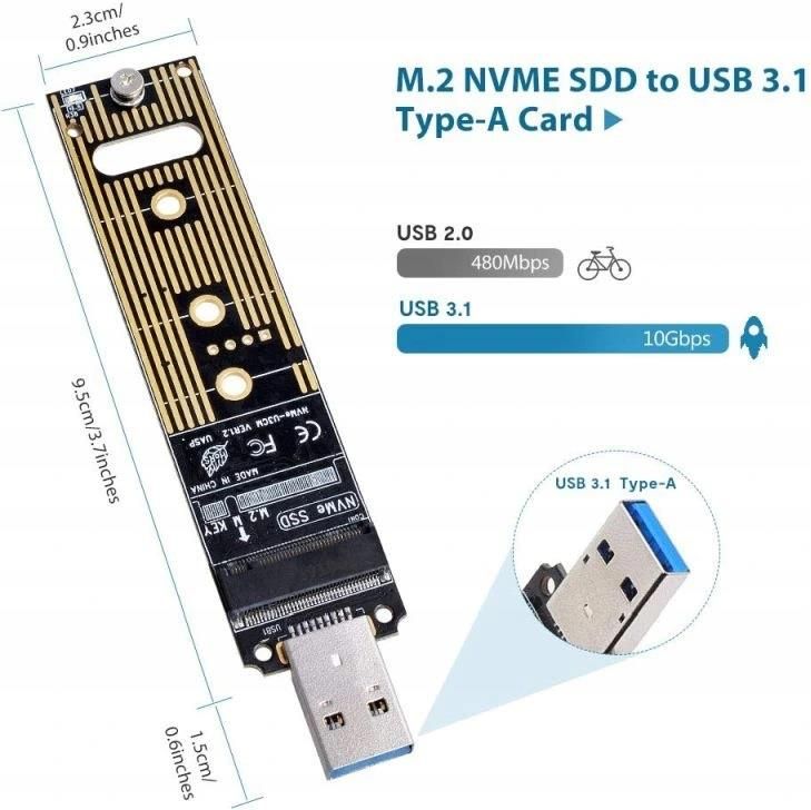 Wulkancenpl Adapter M2 Nvme Pcie Ssd Do Usb 31 30 (30590) - Opinie i ...