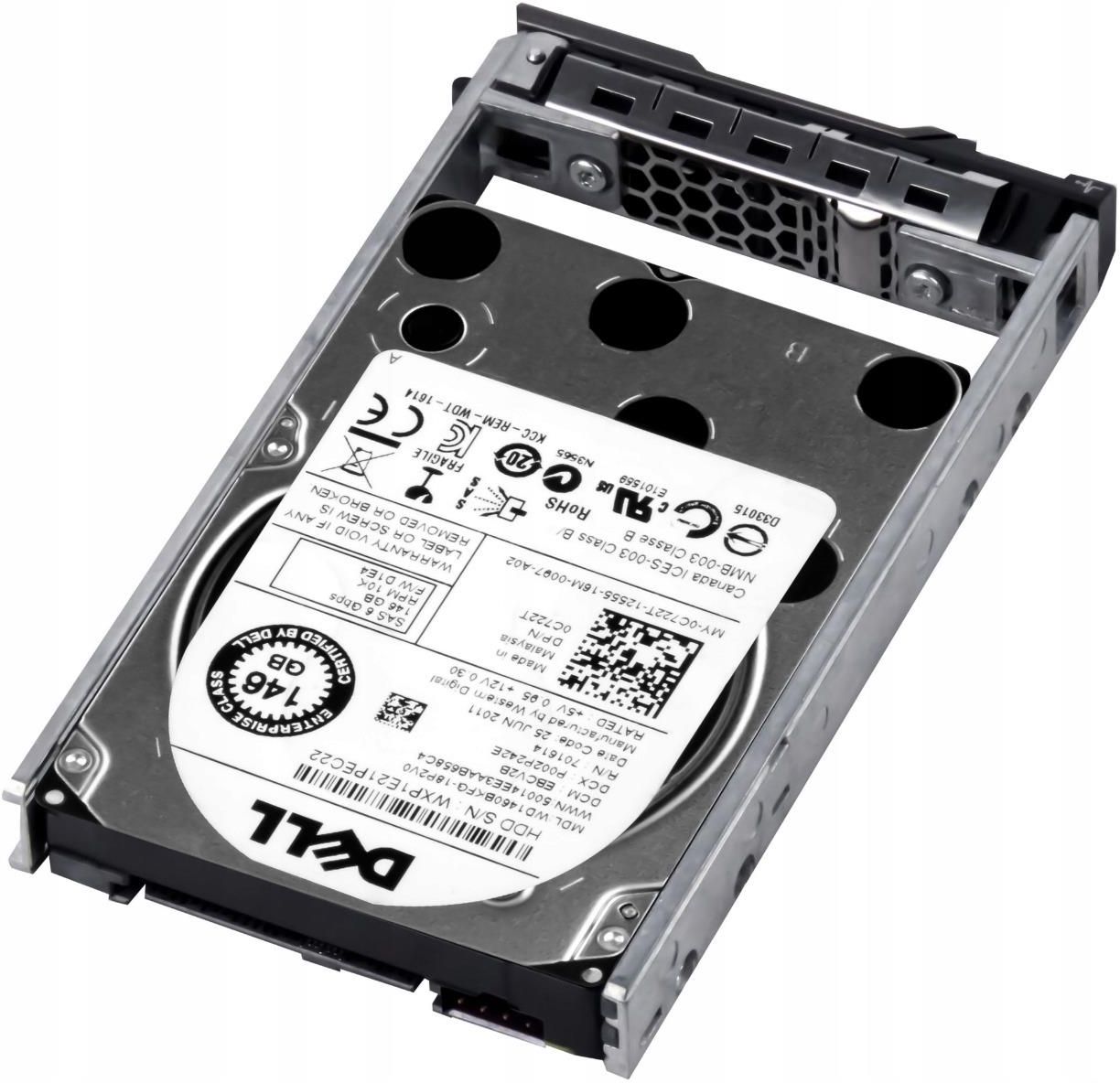Dysk serwerowy Dell 146GB 10K 16MB SAS-2 2.5'' WD1460BKFG (0C722T ...
