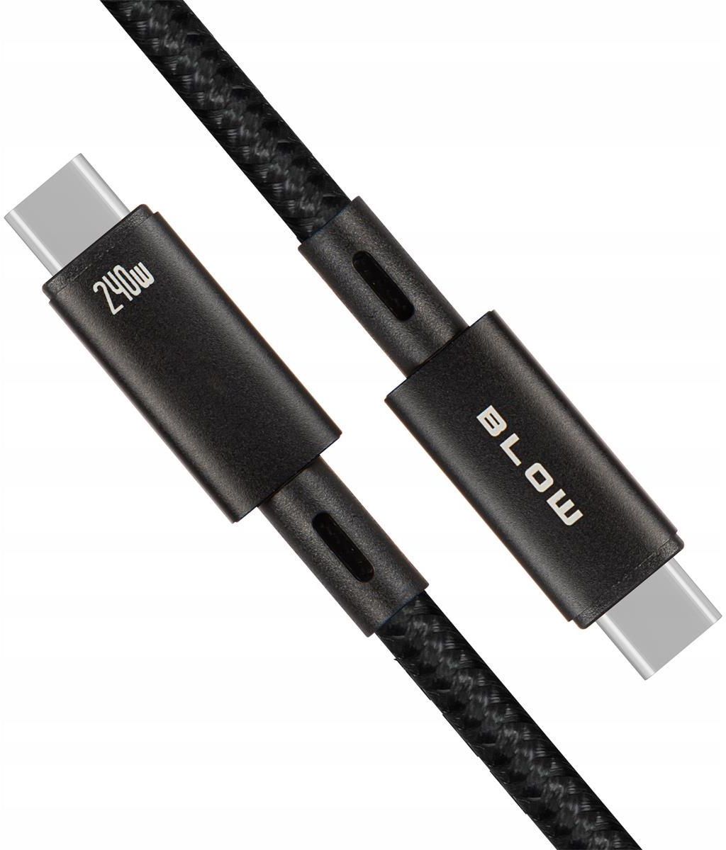 Blow 66-160# Przyłącze Usb-C - 4.0 40Gbps 240W 1,0M Czarne Plecionka ...