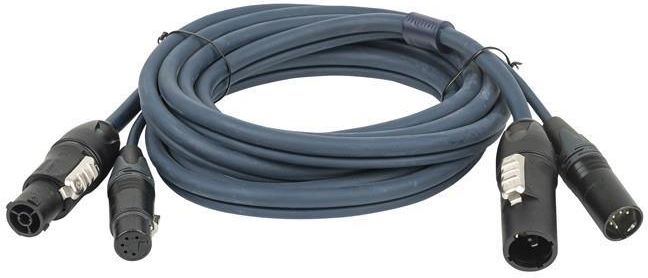 Dap Audio Fp-14 Hybrid Cable - Powercon True1 & 5-Pin Xlr Dmx / Power 6 ...