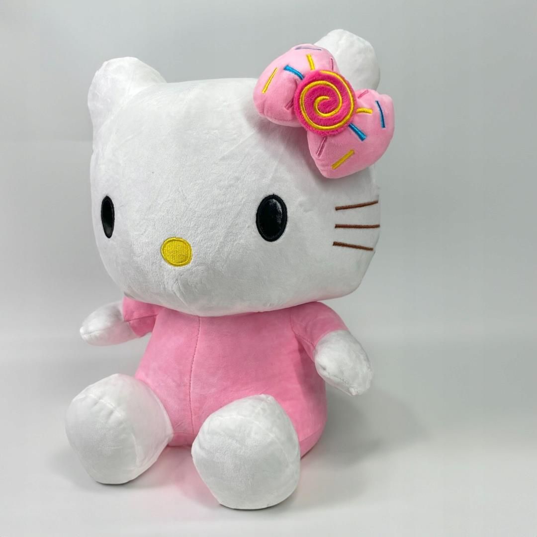 Maskotka Pluszowa Hello Kitty Różowe Ubranko Kokardka 38X30X20 - Ceny i ...